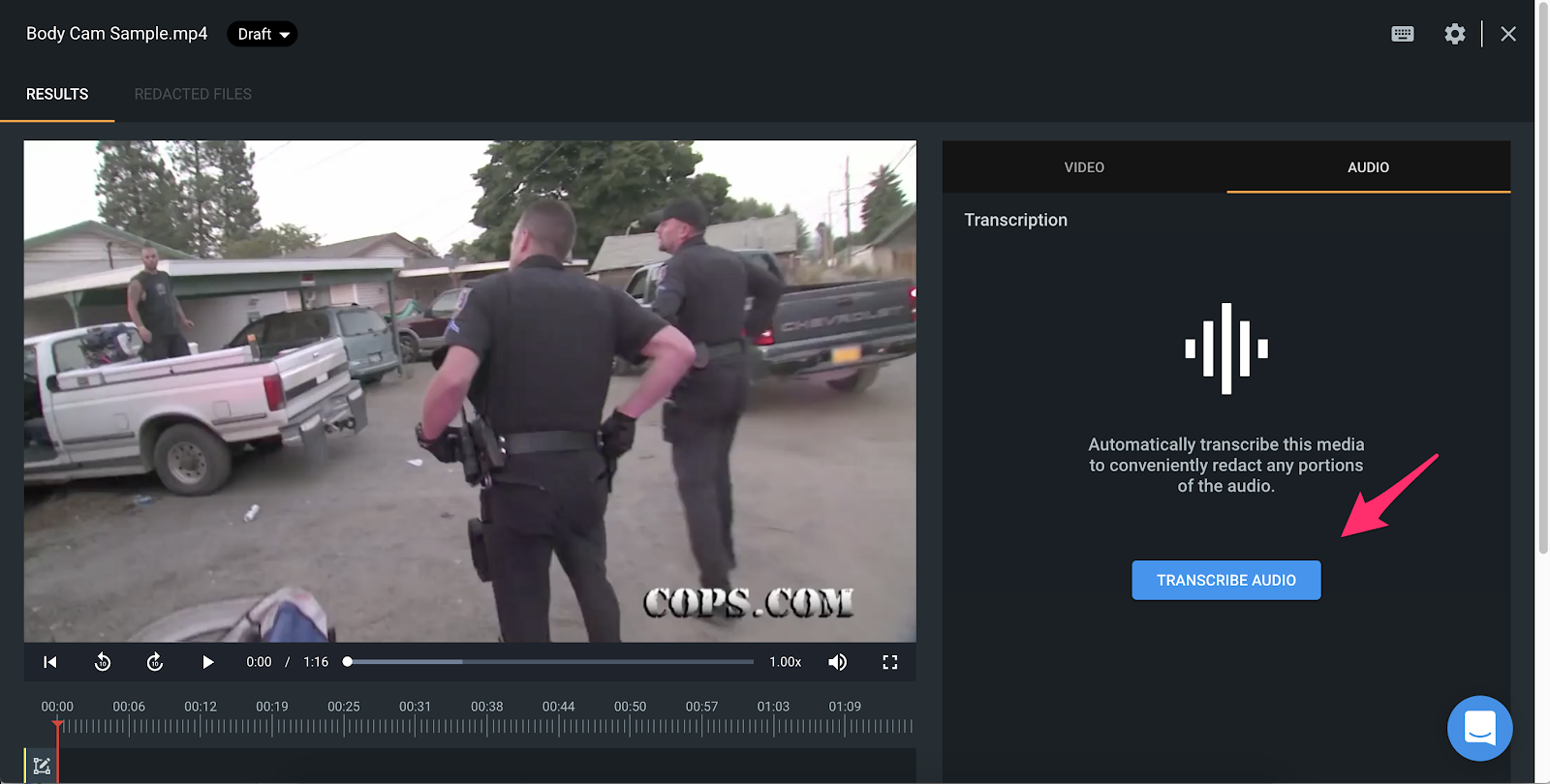 Veritone Redact: Audio Redactions
