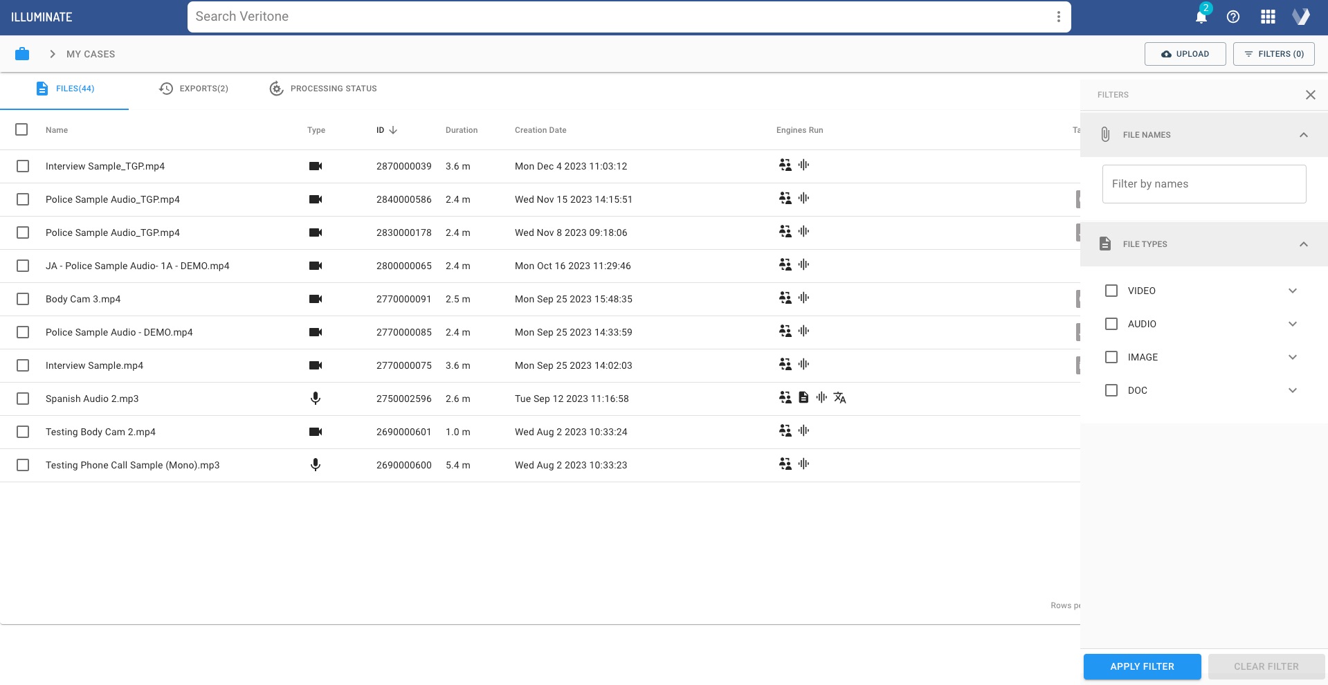 How to Search by File Name in Illuminate
