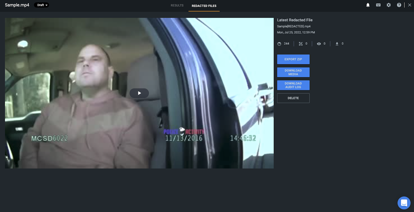 Veritone Redact: Quick Start Guide