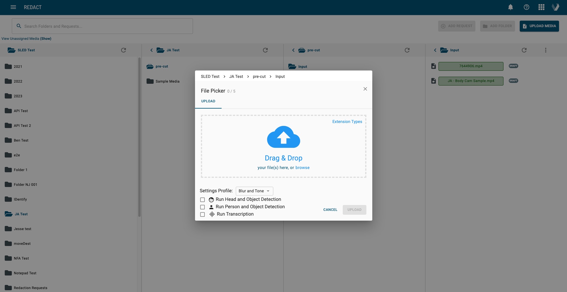 Veritone Redact: Quick Start Guide