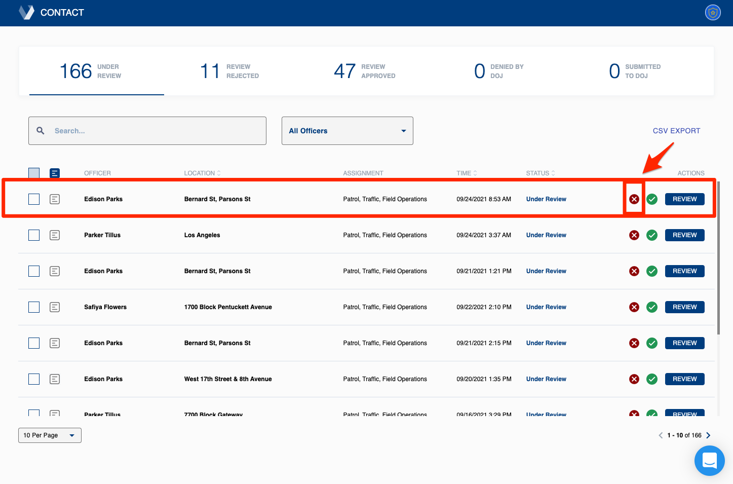 Reviewing, Approving & Denying RIPA Reports in Veritone Contact
