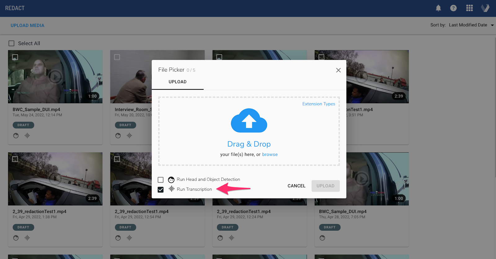 Applying Audio Redactions in Redact