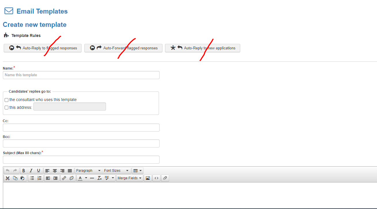 How to create standard email templates in NMR (Instructions)