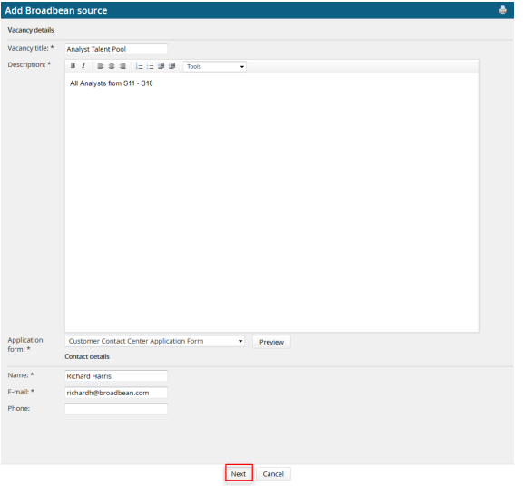 ATS -Pageup People posting process