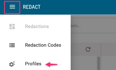 Settings Profile in Redact