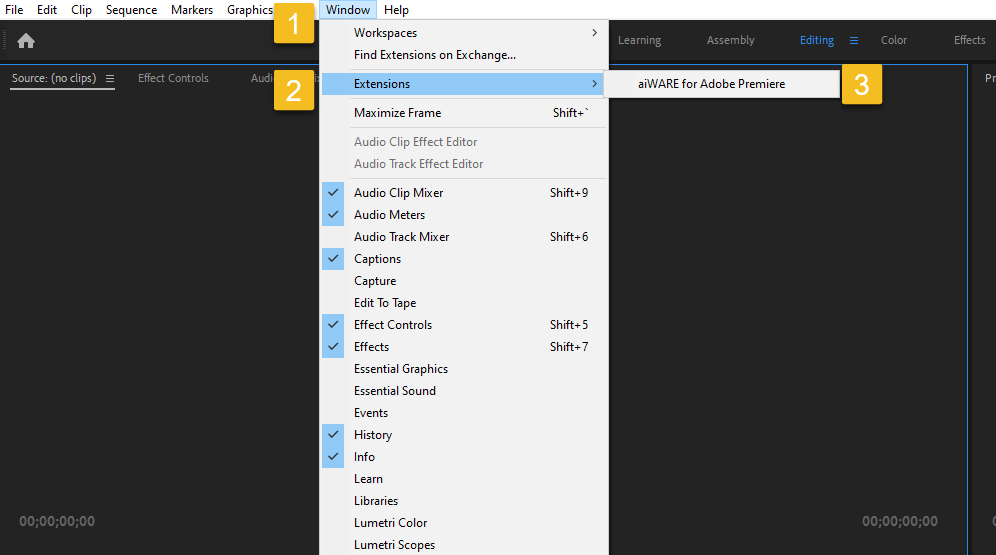 aiWARE for Adobe Premiere Overview