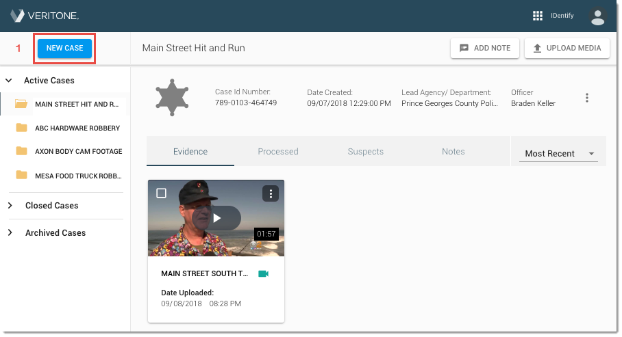 IDentify: How to Create a Case