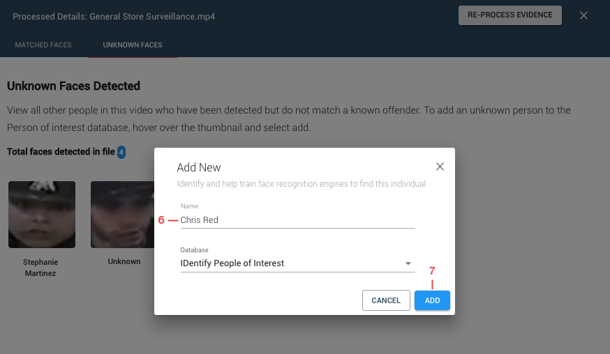 How to Add Unknown Faces as People of Interest