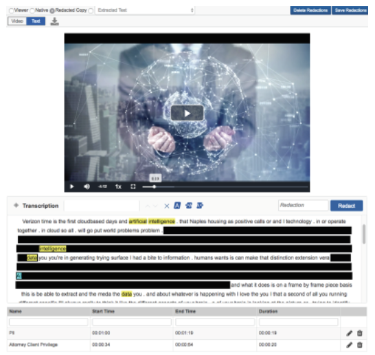 Audio / Video Redaction