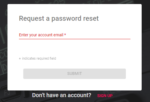 What if I forget my password?
