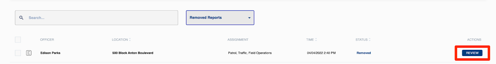 Removing Reports & Activating Removed Reports