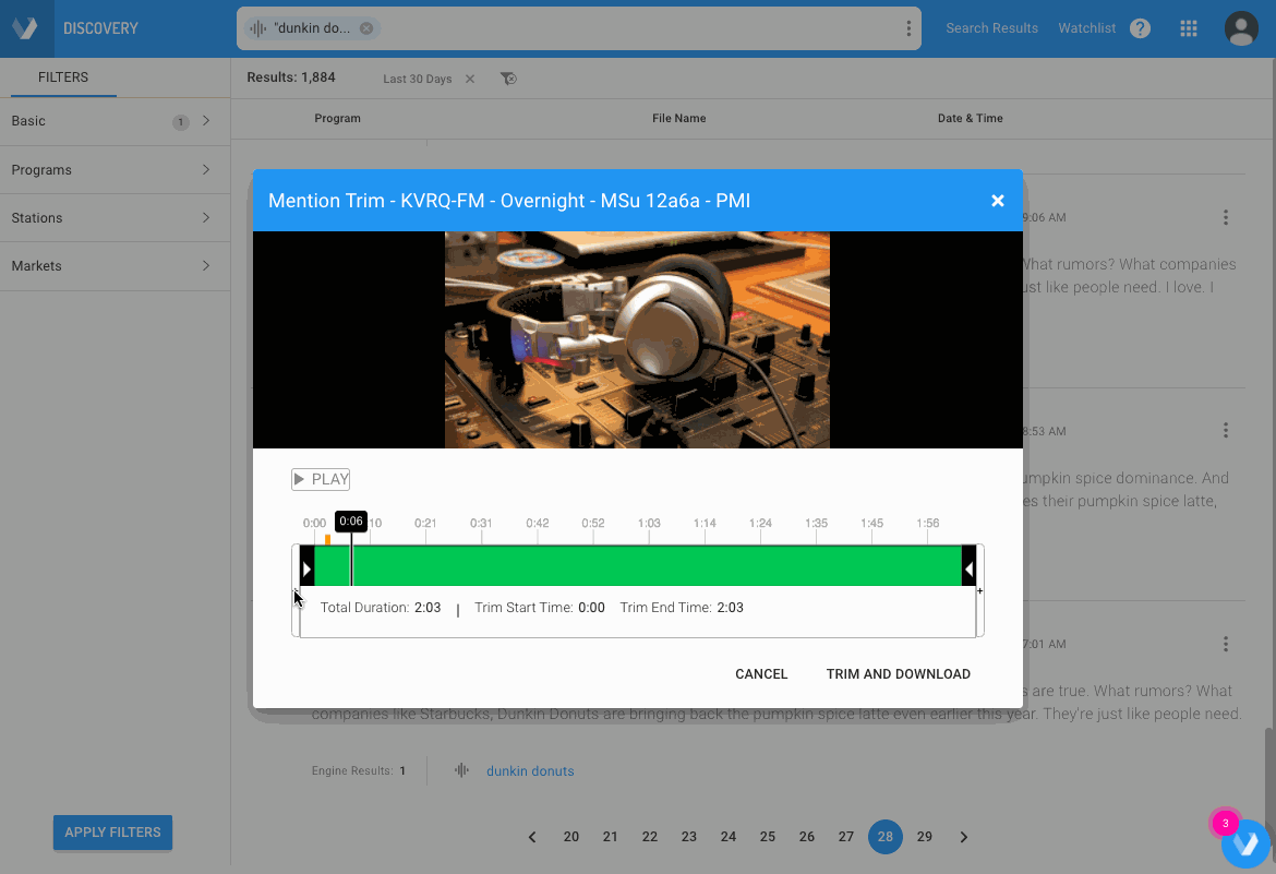 How to Trim and Download Mentions