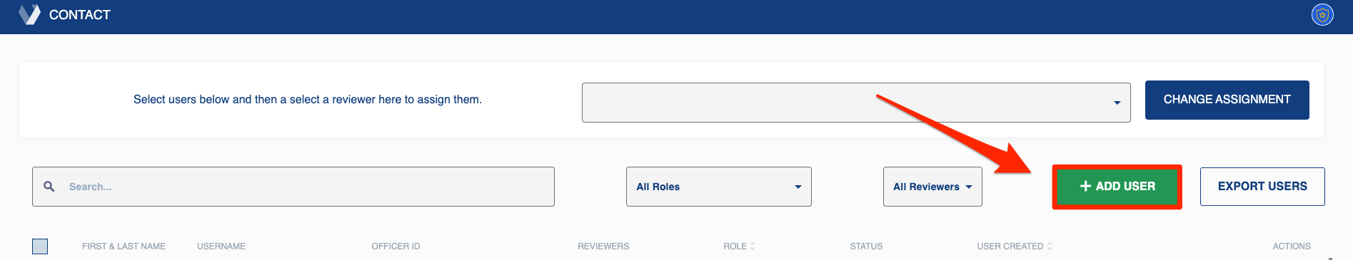Creating Users in Veritone Contact