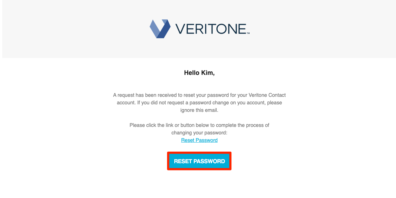 How to Reset your Password in Veritone Contact