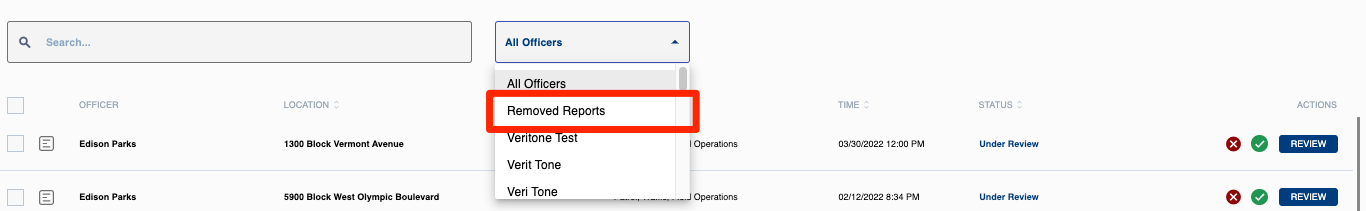 Removing Reports & Activating Removed Reports