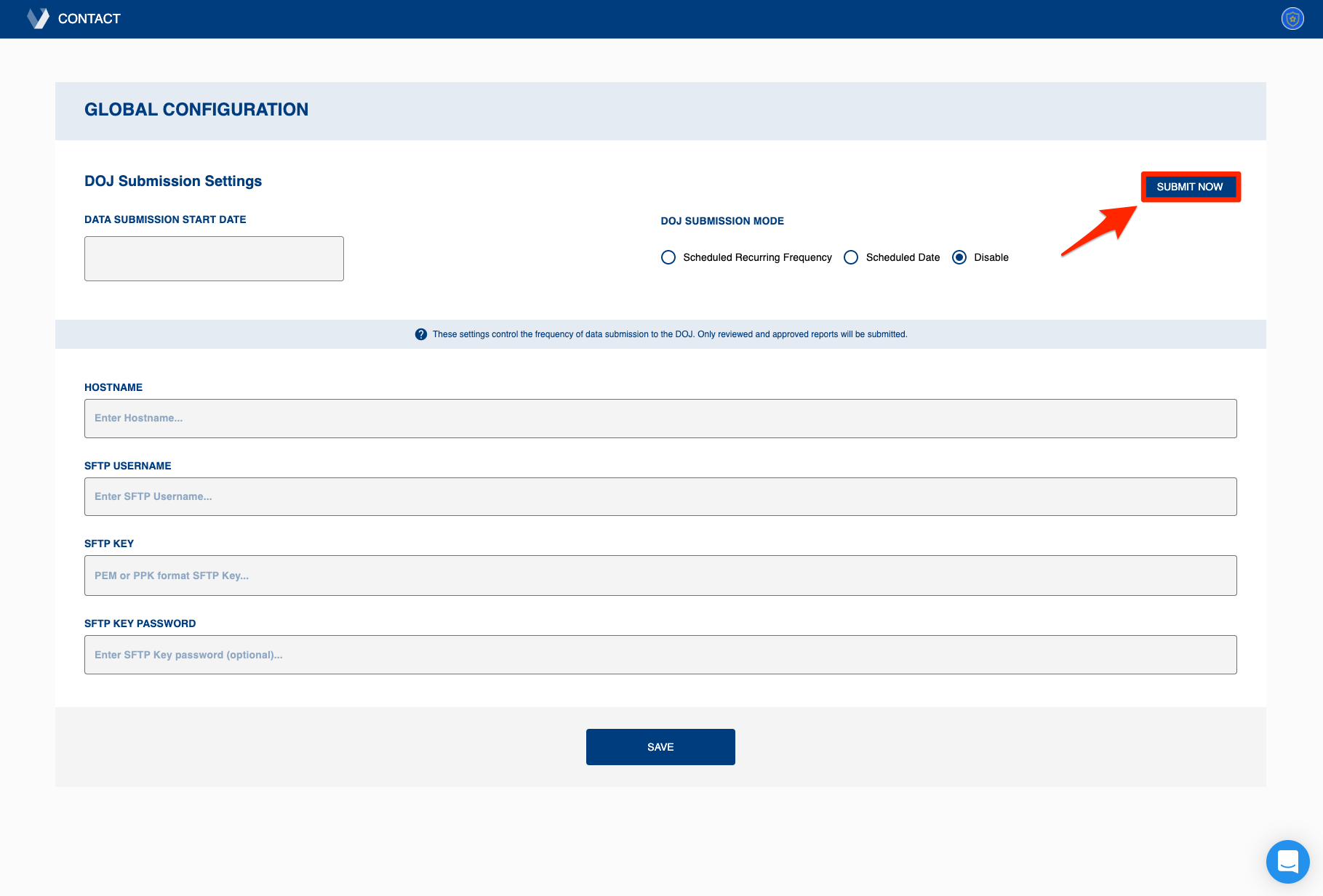 RIPA Reports: Submission Schedule