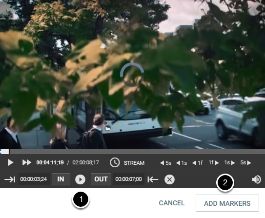 How do I sub-clip an asset?
