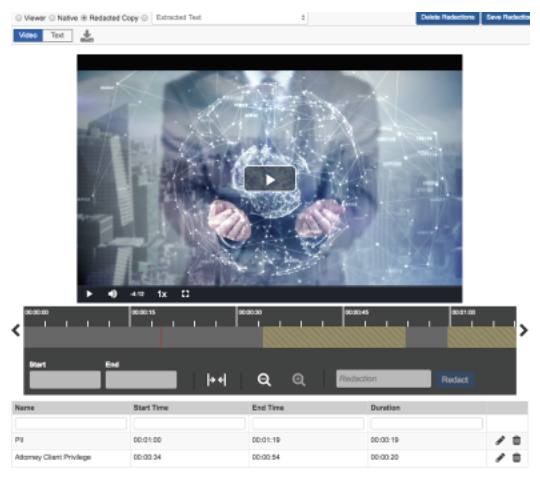 Audio / Video Redaction