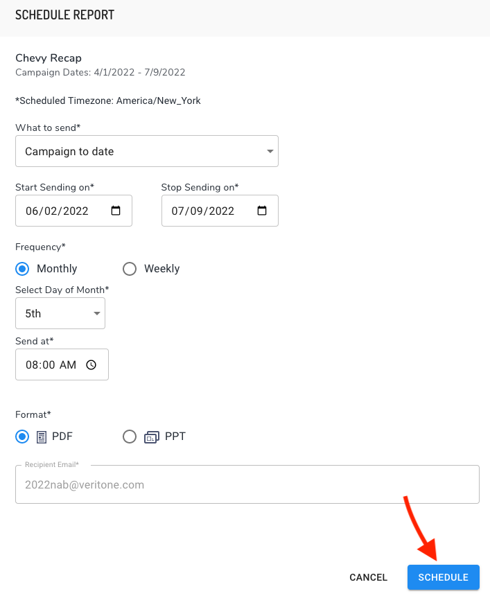 Veritone Attribute: Report Builder Tool
