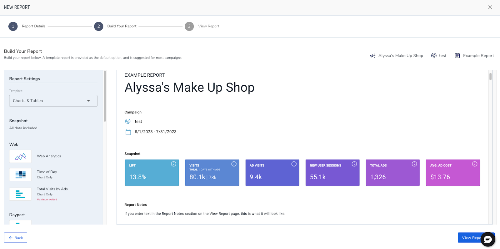 Veritone Attribute: Report Builder Tool