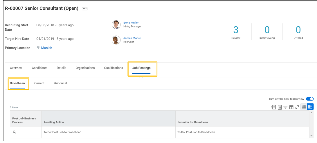 Workday posting Process