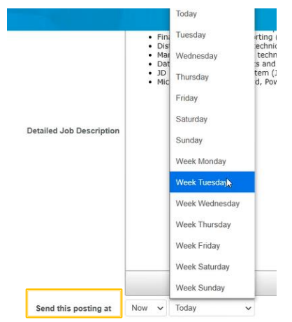 Workday posting Process